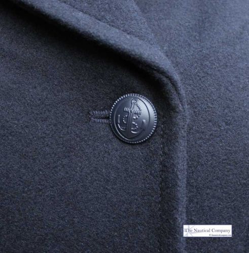 Women's Reefer Jacket, Navy Blue - THE NAUTICAL COMPANY UK